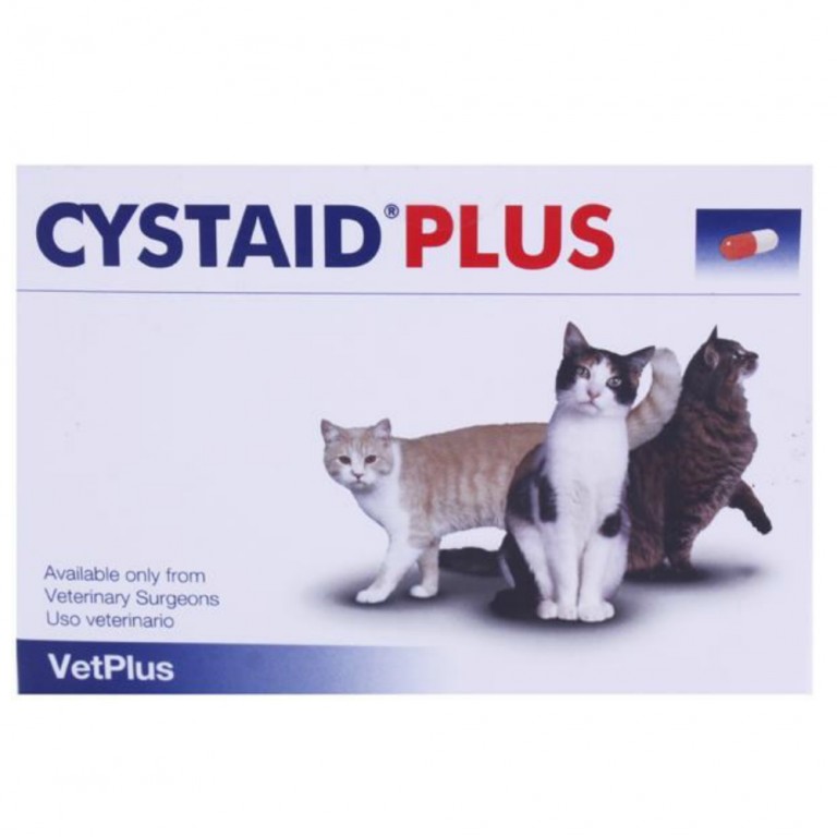 CYSTAID PLUS CYSTITIS GLUCOSAMINE CAPSULES FOR CATS - Homevet